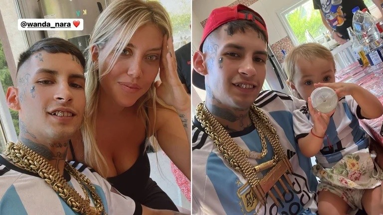 Wanda Nara vio el partido de la Selección Argentina con L-Gante y su hija Jamaica | InfoVeloz.com