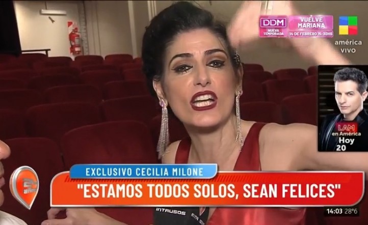La furiosa entrevista a Cecilia Milone tras la separación de Nito ...